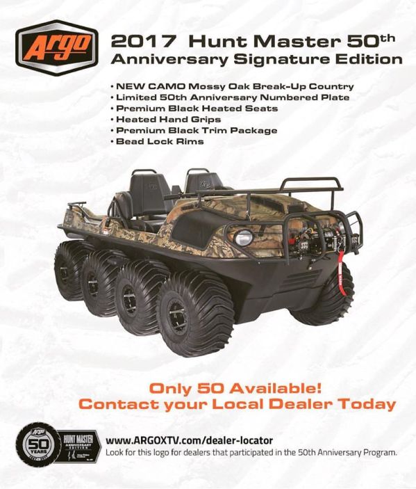ARGO Celebrates 50 Years with Limited Edition Avenger 8x8 Hunt Master
