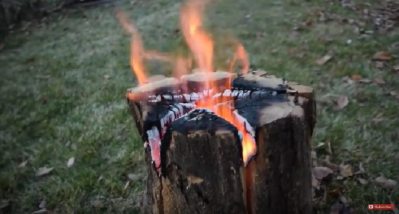 Making a Traditional Swedish Fire Torch is Easy, and It'll Burn for Hours