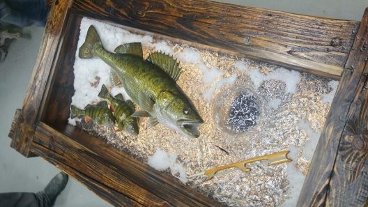This Ice Fishing-Themed Taxidermy Table is Insanely Awesome