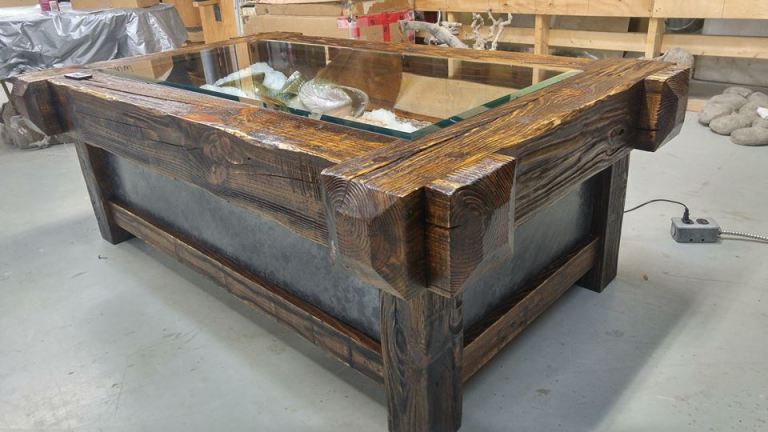 This Ice Fishing-Themed Taxidermy Table is Insanely Awesome