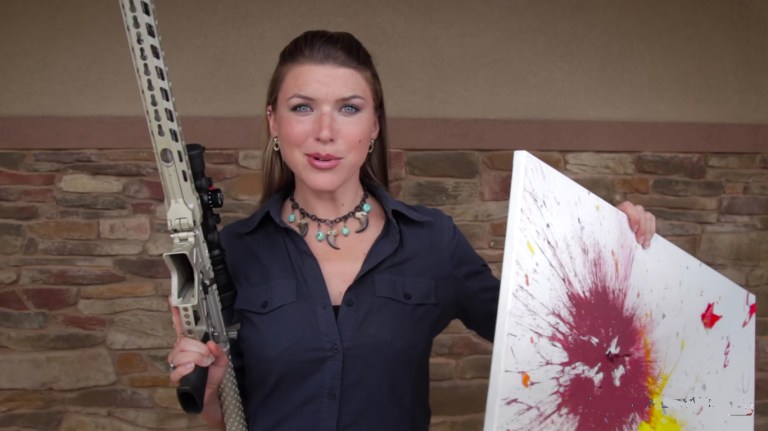 Gun Art? Painting with an AR-15? Why Not! - Wide Open Spaces