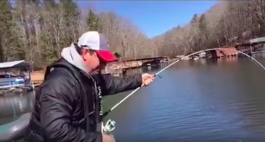 Jig Man Doubles in Style After He Unhooks, Throws Bait Overboard - Wide ...
