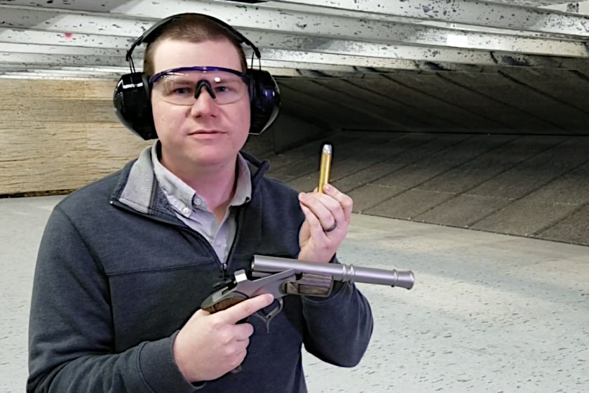 Man Braves Firing Pistol Chambered in Hard-Hitting 600 Nitro Express ...