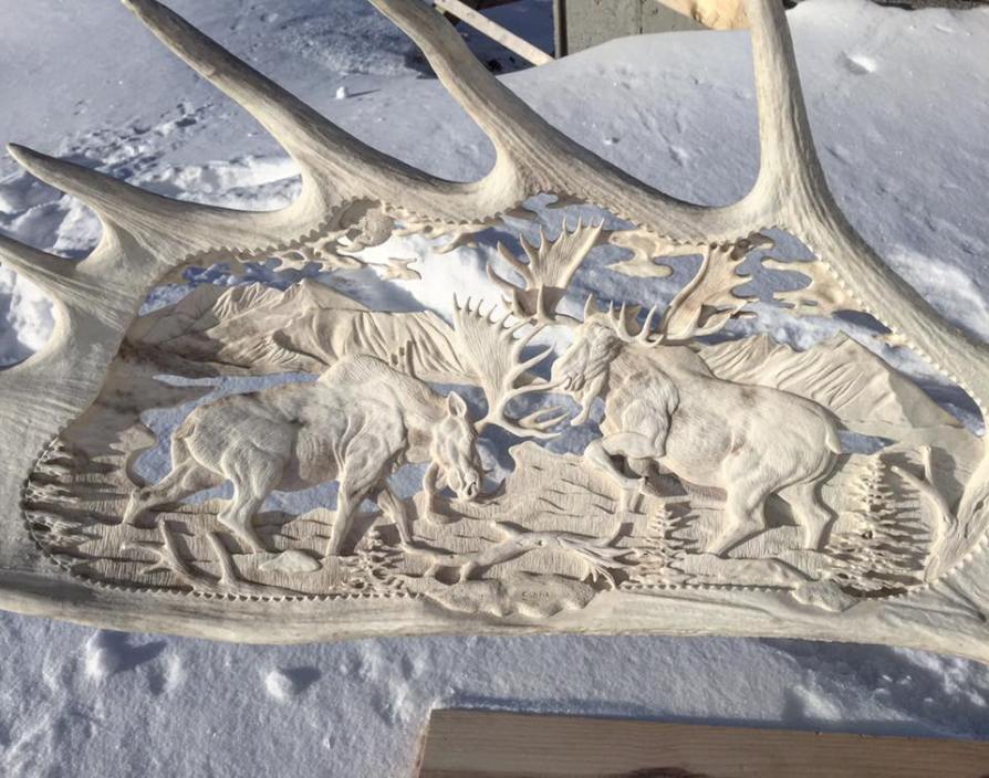 This 20-Year-Old's Moose Antler Art is Unbelievable - Wide Open Spaces