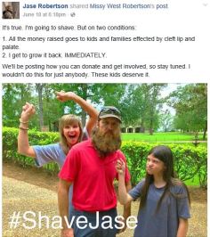 Jase Robertson Plans to Shave His Beard for a Cause Close to His Heart ...