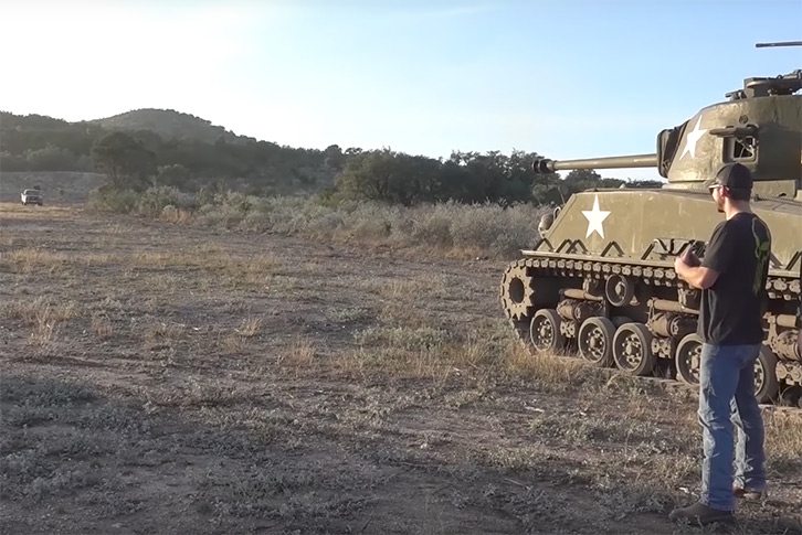 Demolition Ranch Shoots His Truck with a Tank - Wide Open Spaces