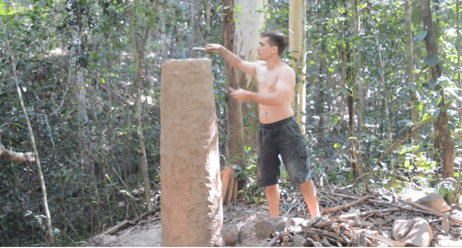 Primitive Technology: Building a Tall, Natural Draft Furnace - Wide ...