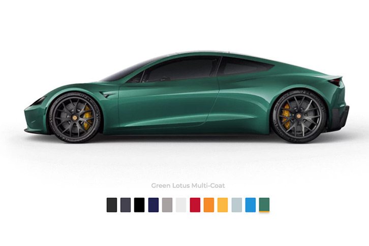 Step into a Tesla Designer's Shoes with this Interactive Roadster Color ...