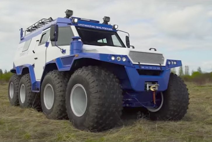 Get a Firsthand Look at the Avtoros Shaman 8WD All-Terrain Vehicle ...