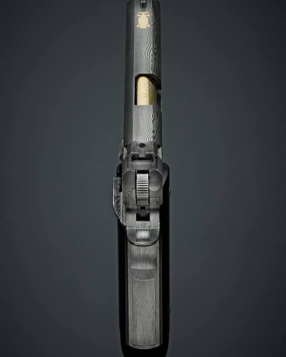 Cabot Unveils Matching Left and Right 1911s Made Completely of Damascus ...