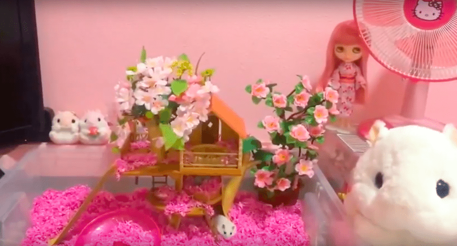 This Hamster Tree House Is a Perfectly Pink Paradise