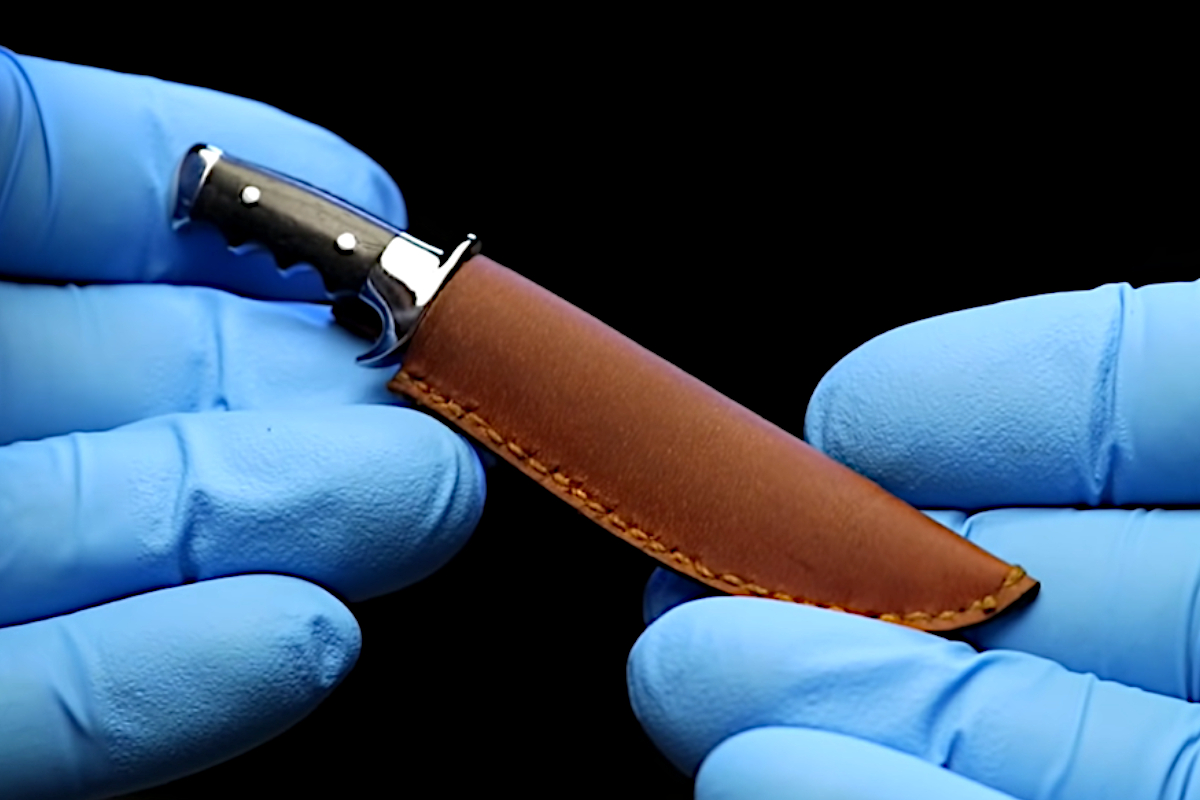 Simple Bolt Gets Transformed Into a Beautiful, Tiny Hunting Knife ...