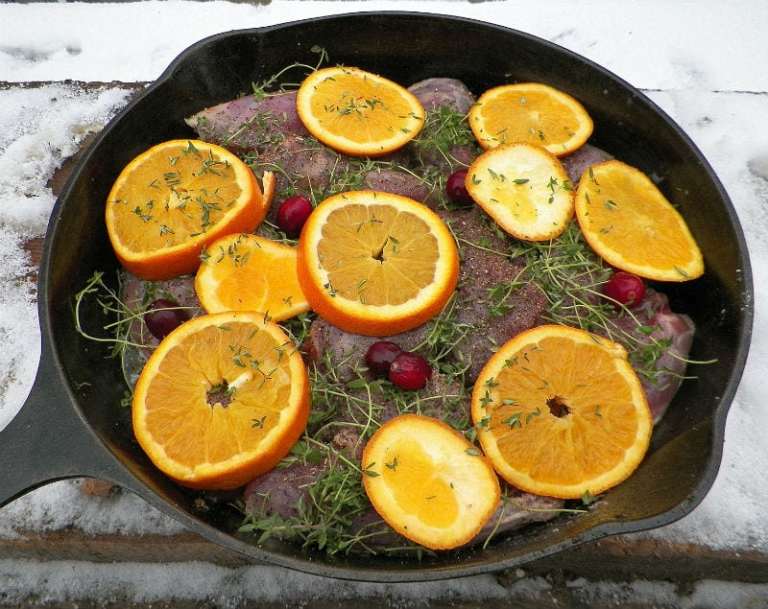 Roast Squirrel with Orange Blackberry Cranberry Sauce - Wide Open Spaces