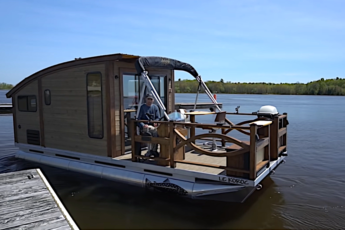 Tiny House Boat Has Everything One Needs For Living On the Water - Wide ...