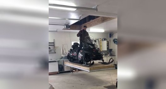 Does Your Garage Have a Secret Snowmobile Compartment in the Ceiling ...
