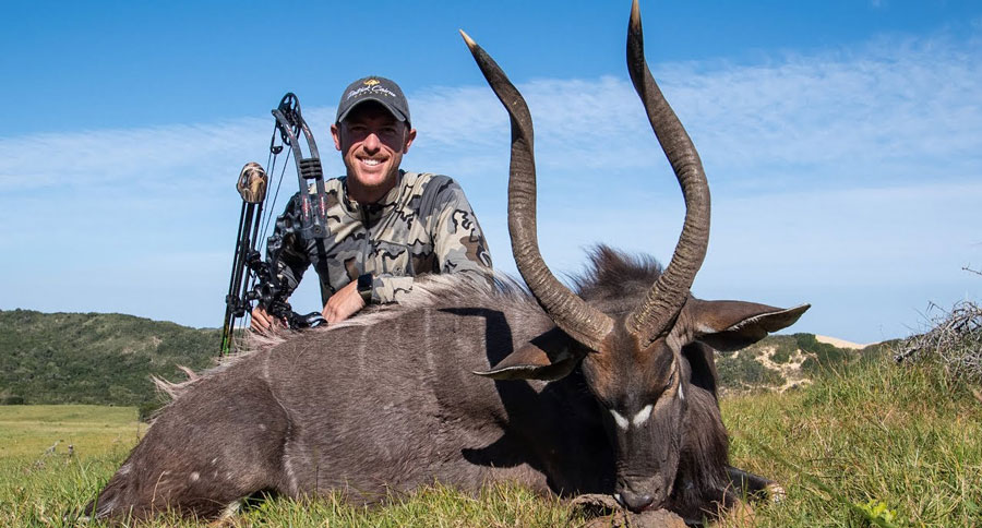 Justin Rackley Drops Nyala Bull With Bow in South Africa - Wide Open Spaces
