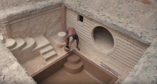 Watch This Guy Create an Amazing Underground Home with a Swimming Pool ...