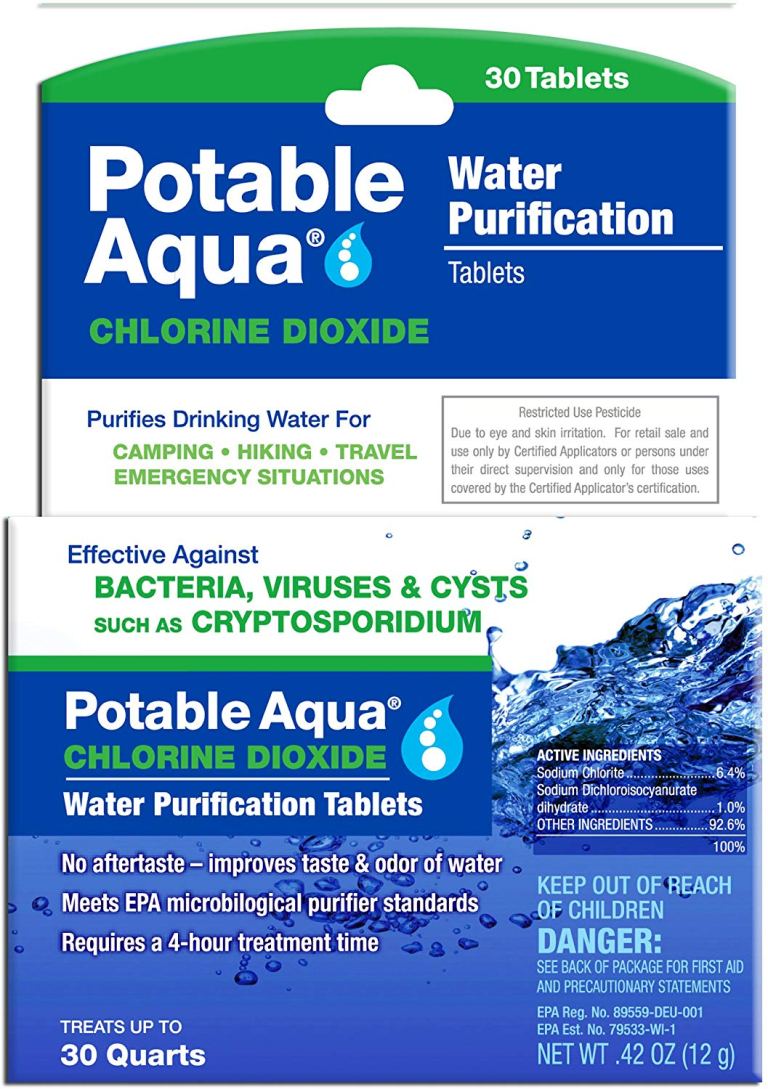 8 Water Purification Tablets and More for Sanitized Drinking Water ...