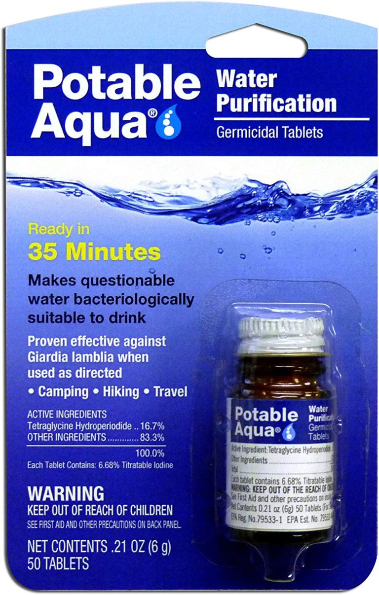 8 Water Purification Tablets and More for Sanitized Drinking Water ...