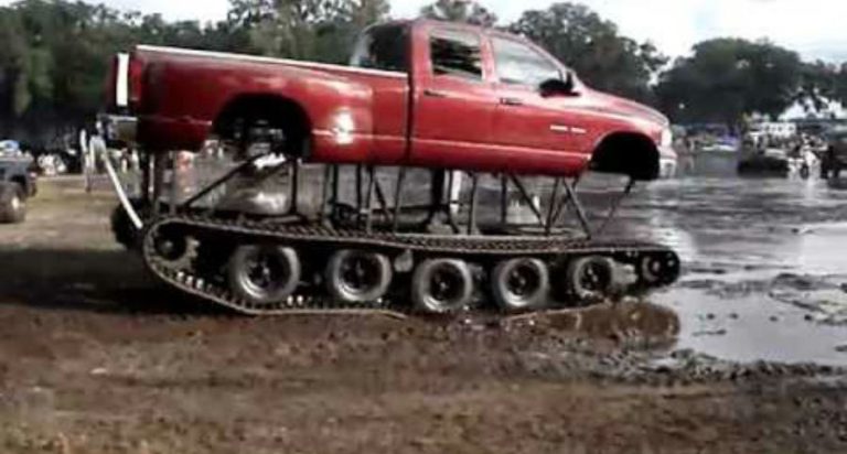 This Monstrous Track Buggy Is the Ultimate Mudding Vehicle