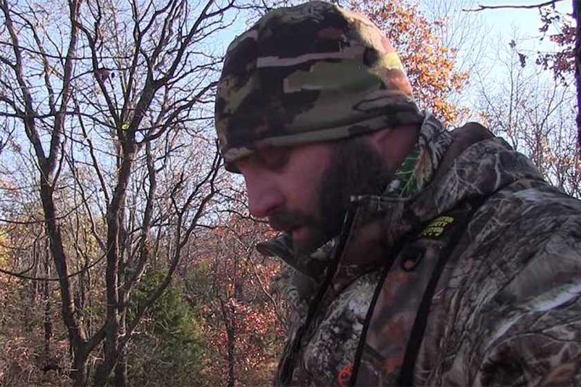 Hunter Gets Surprised By A Buck Directly Underneath His Treestand