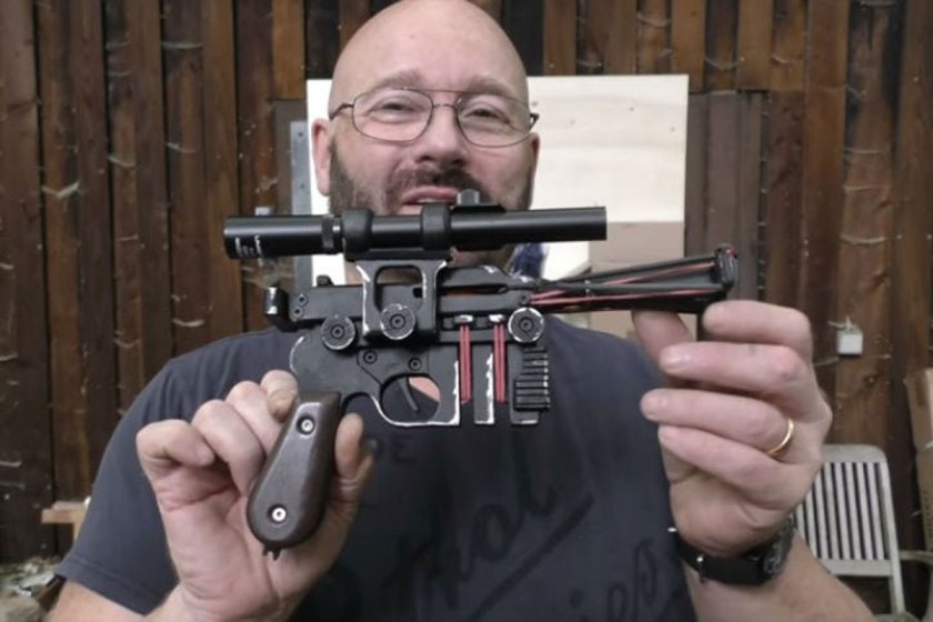 Slingshot Channel Guy Built a Replica of Han Solo's Blaster From Star ...