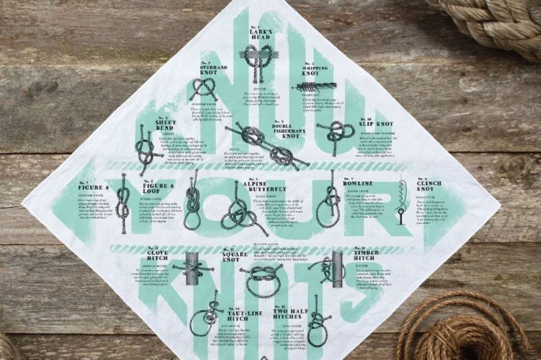 Colter Co. Know Your Knots Bandana Teaches You How to Tie 16 Knots