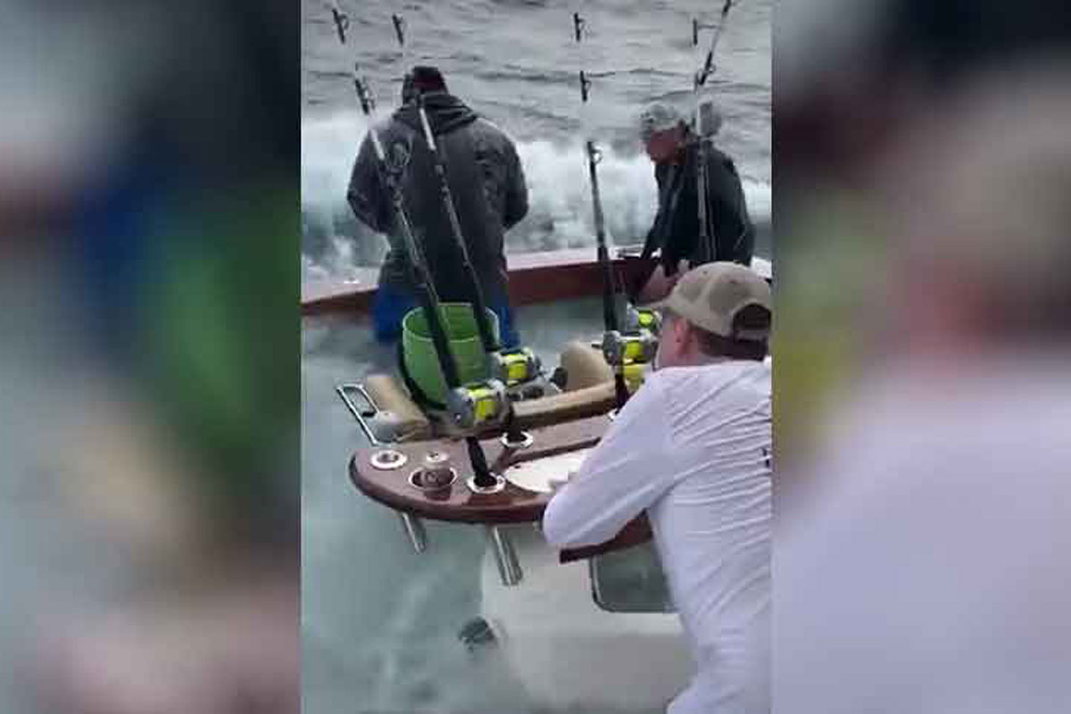 Crazy Angler Keeps Reeling in Big Fish Despite Rough Seas - Wide Open ...
