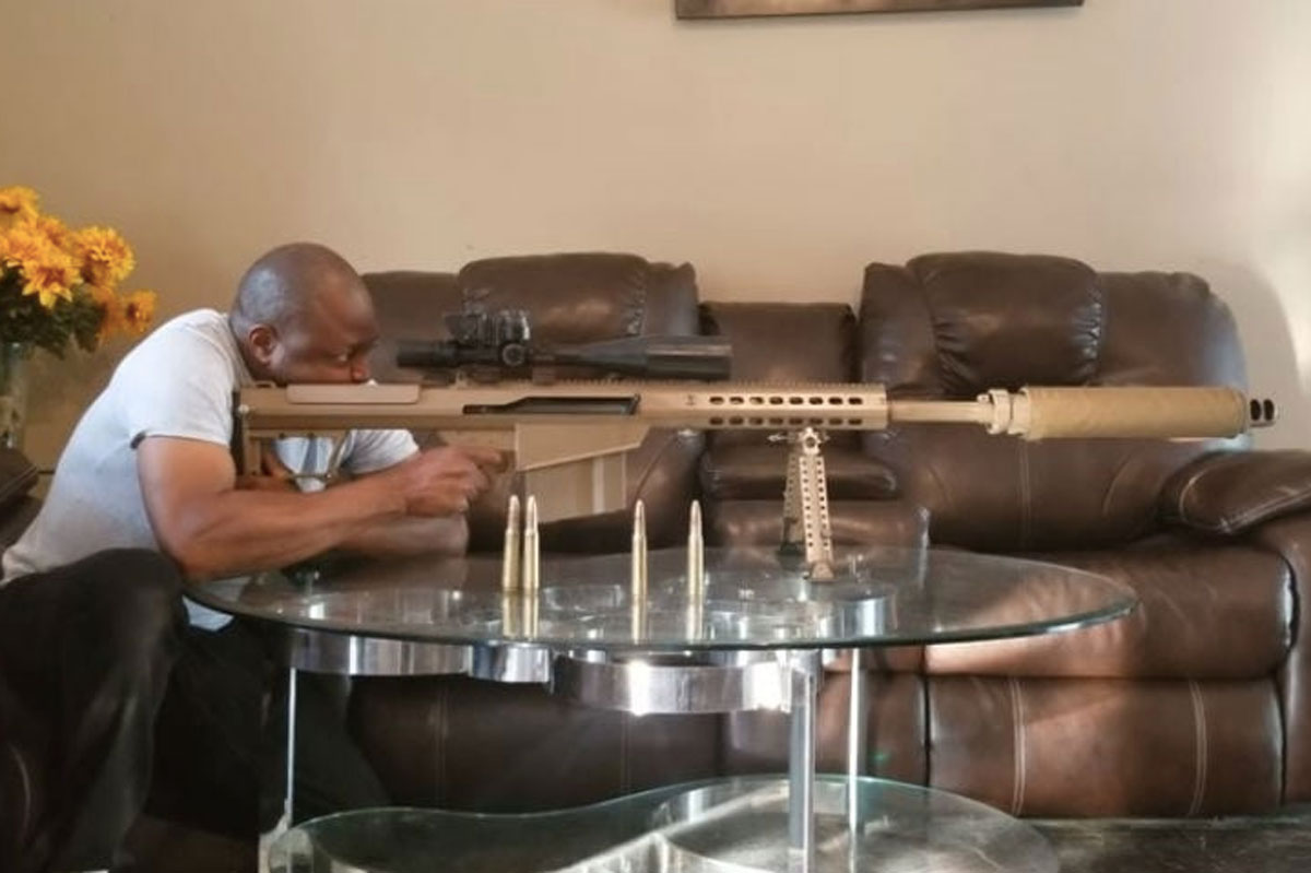 Man Shoots .50 Cal in His Living Room on a Glass Table - Wide Open Spaces