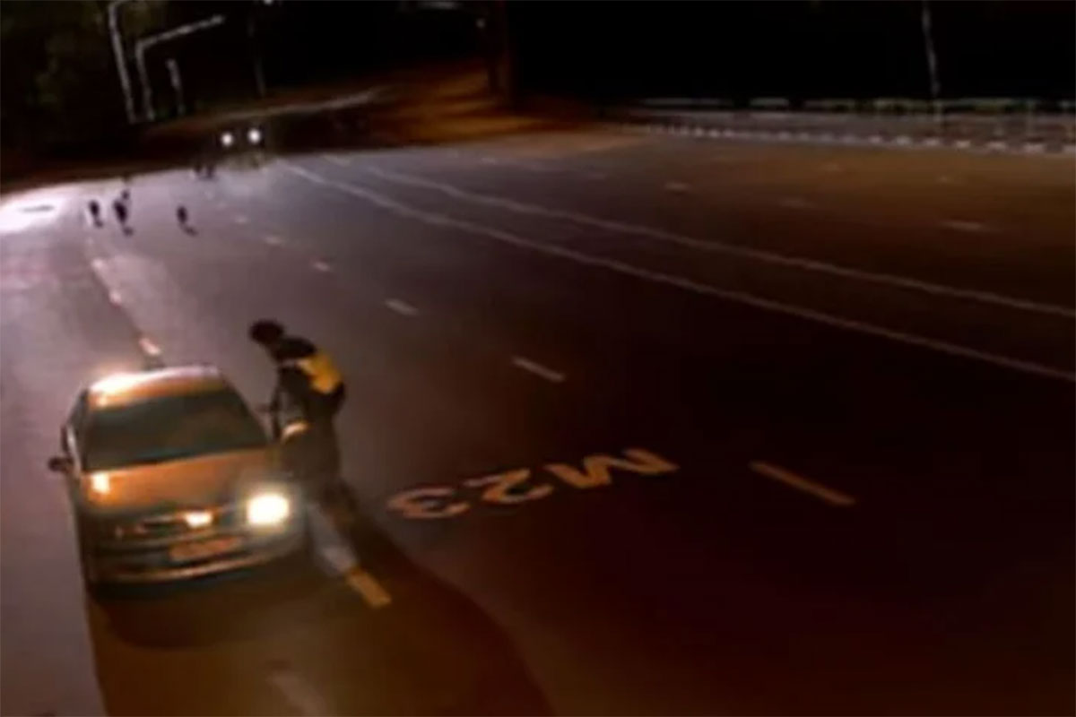 Russian Security Cam Footage Shows Pack of Wolves Charging Police on ...