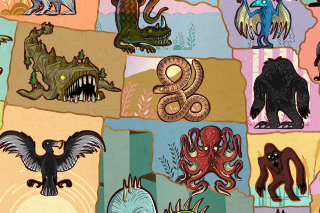 50 Popular Mythical Creatures "Living" in Every U.S. State, Map