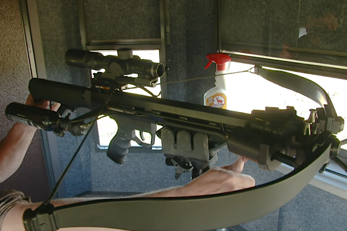 Keith Warren Tries Out a Unique Air Powered Crossbow on Deer and Hogs ...