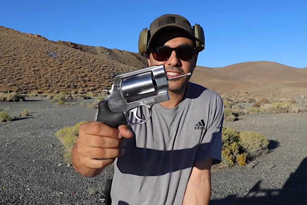 Guy Fires 500 Smith & Wesson Revolver With No Barrel - Wide Open Spaces