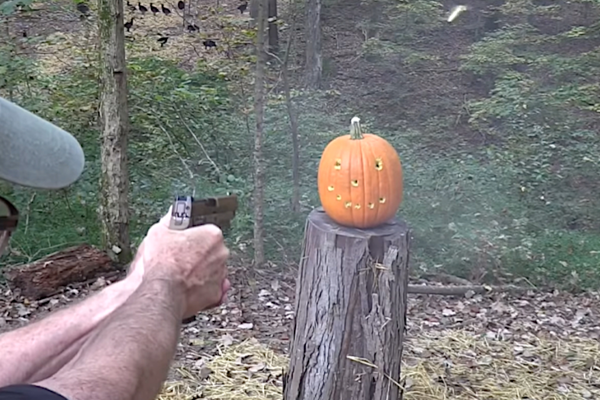 Pumpkin Carving the Fun Way: With a Sig Sauer M17 - Wide Open Spaces