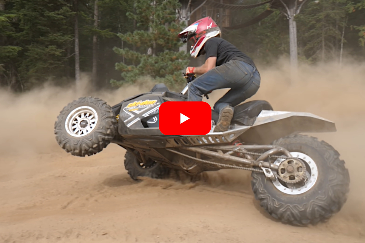 Snowmobile Converted to Homemade Reverse Trike Looks Dangerous and Fun ...
