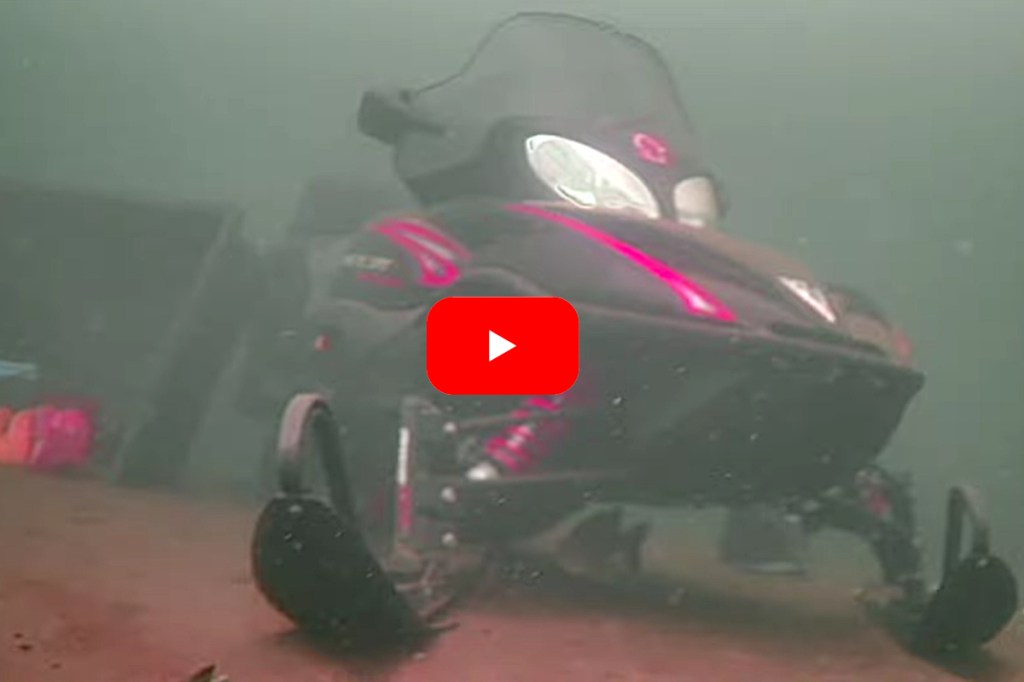 Ice Fisherman's Snowmobile Gets Recovered From Lake Bottom After 30 ...