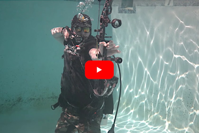 Archer Tests the Effectiveness of a Compound Bow Underwater - Wide Open ...