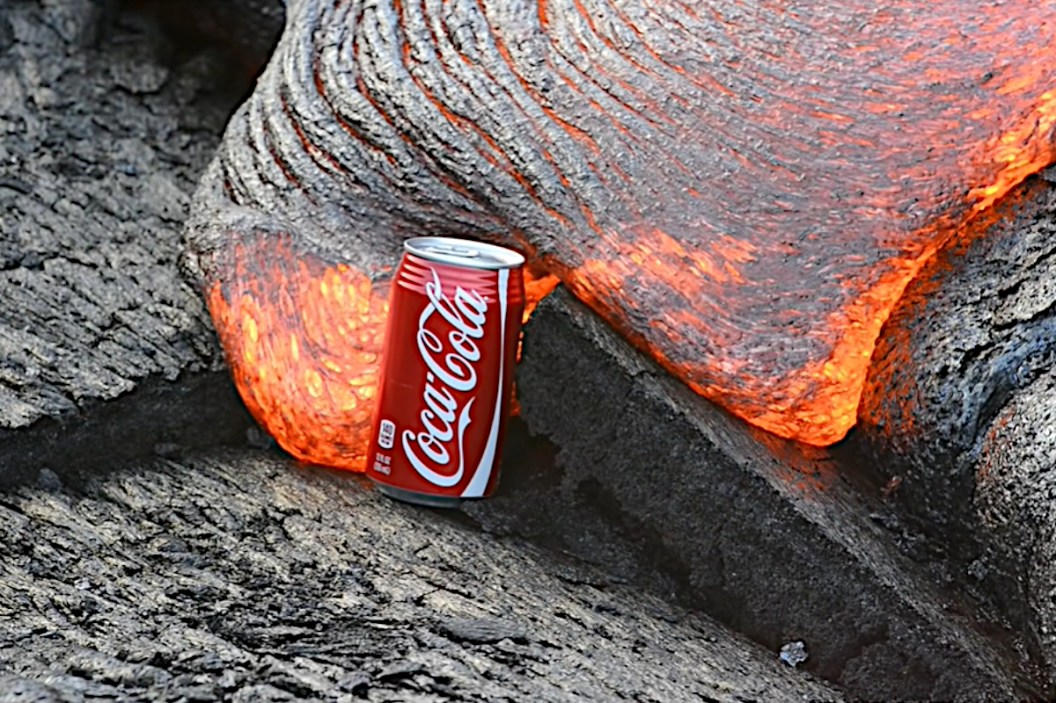 Huge Lava Flow Engulfs Cars and Everything Else In Its Way - Wide Open ...
