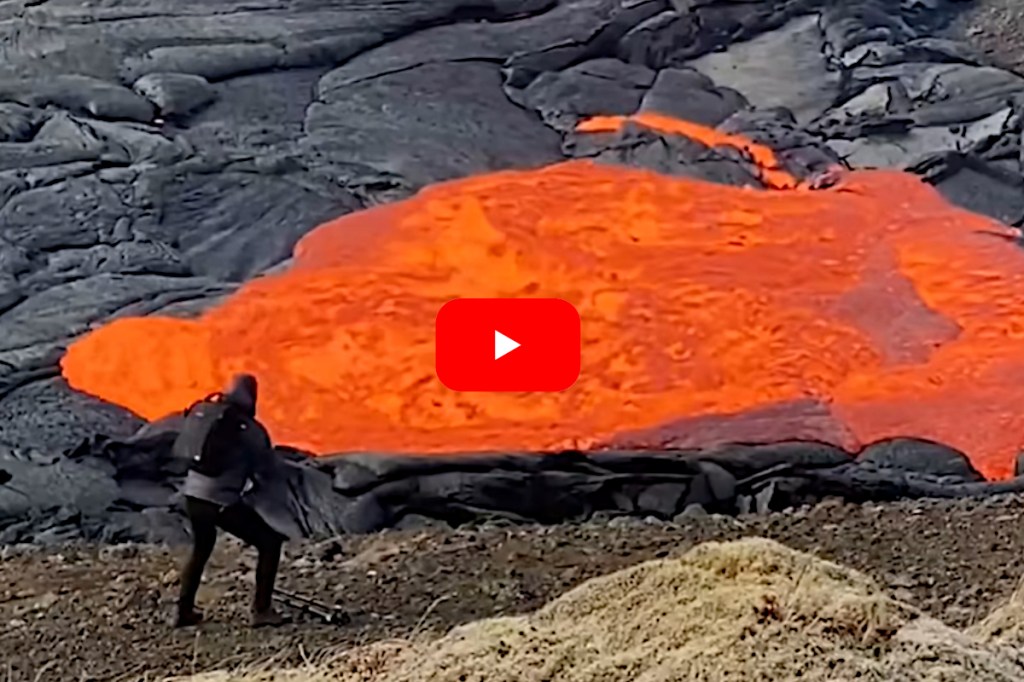 Huge Lava Flow Engulfs Cars and Everything Else In Its Way - Wide Open ...