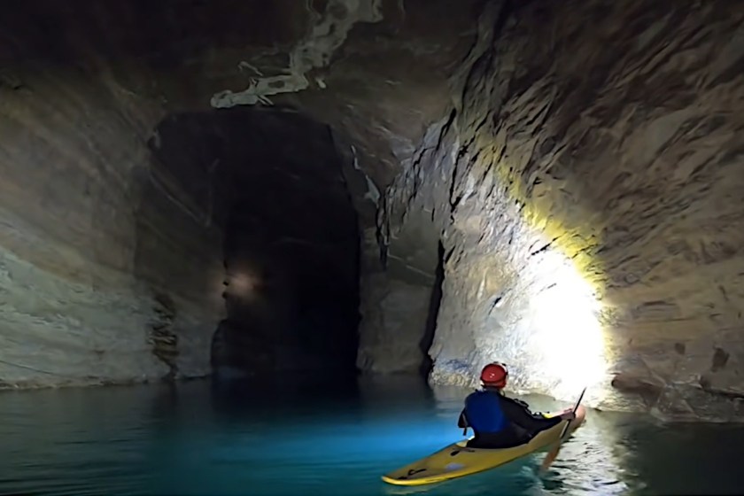 Kayaking Underground in an Abandoned Mine Makes For an Eerie Experience ...