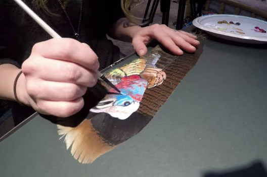 Meet Nicole Larson: The Turkey Feather Painter - Wide Open Spaces