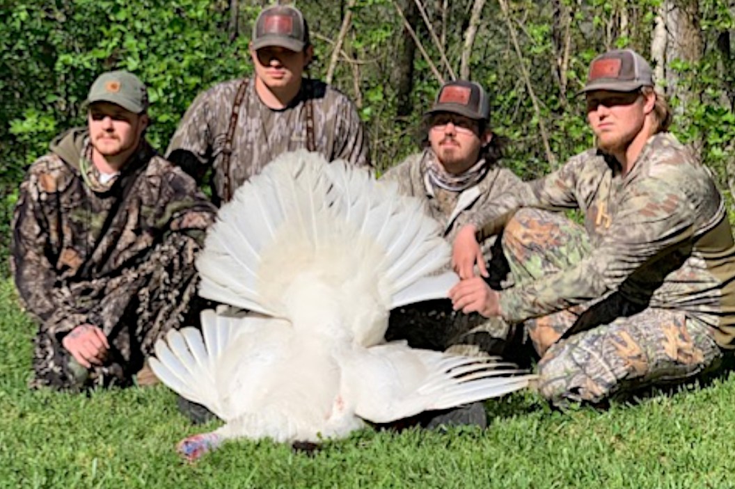 Hunter Downs Awesome Double Bearded Turkey in Howling Winds - Wide Open ...