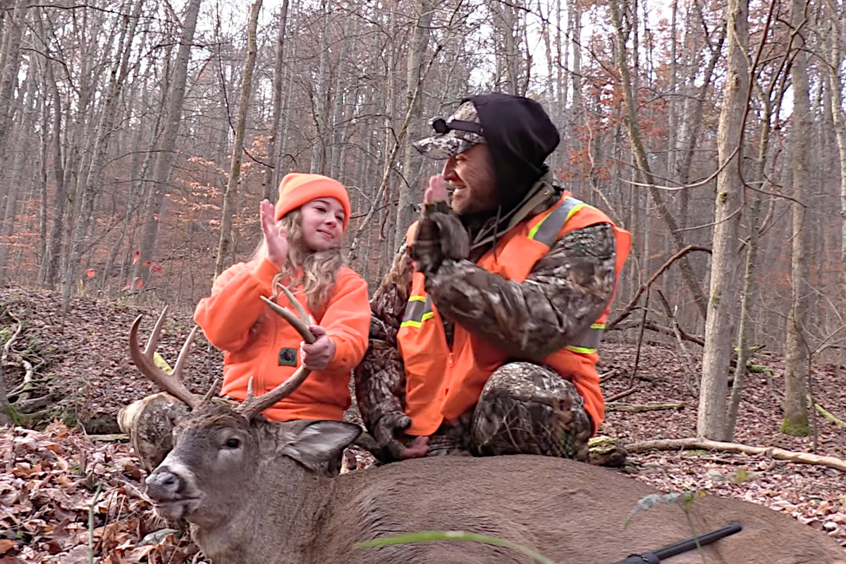 Young Hunter Has Great Reaction to Harvesting First Buck
