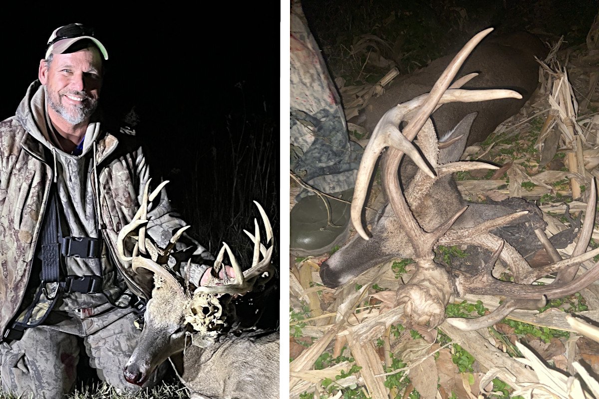Pics: Hunter Harvests Deer with a Locked-Up Dead Buck's Head Attached ...