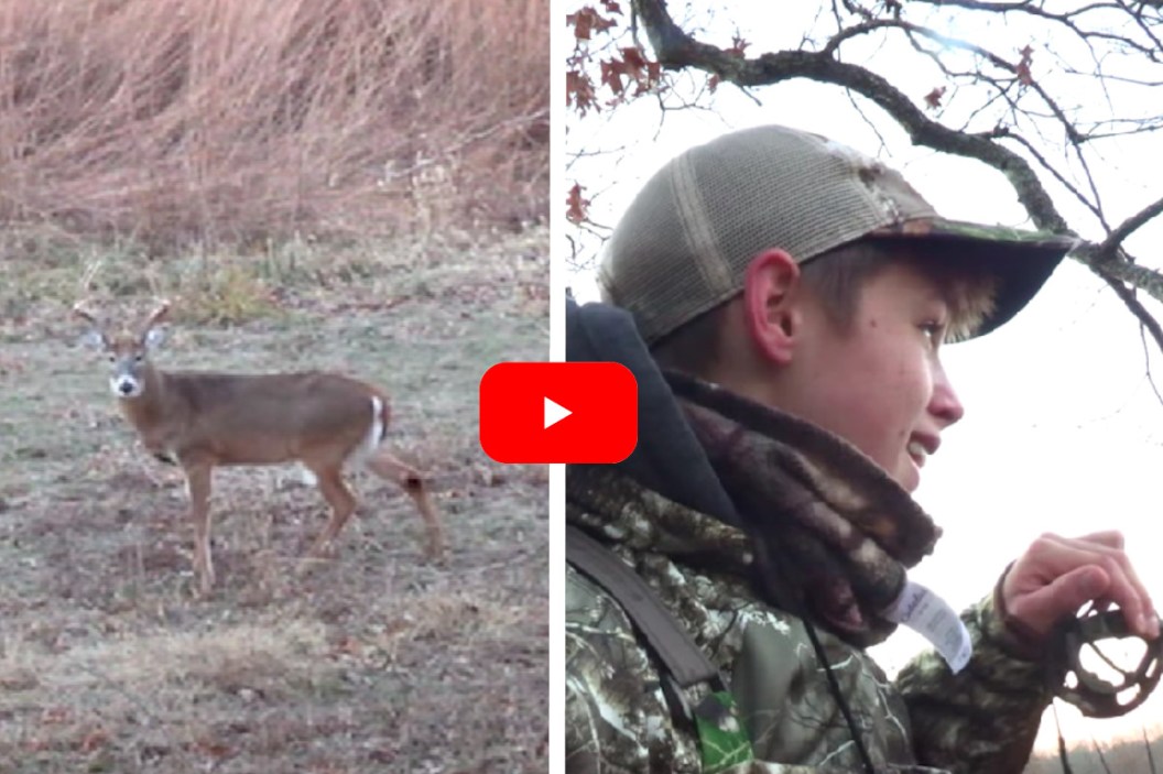 Young Hunter Has Priceless Reaction After Arrowing Big 10-Pointer
