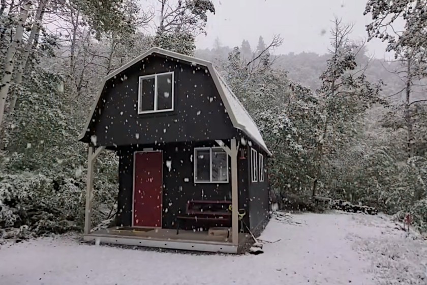 Man Converts Simple Shed Into Incredible Off-Grid Tiny House