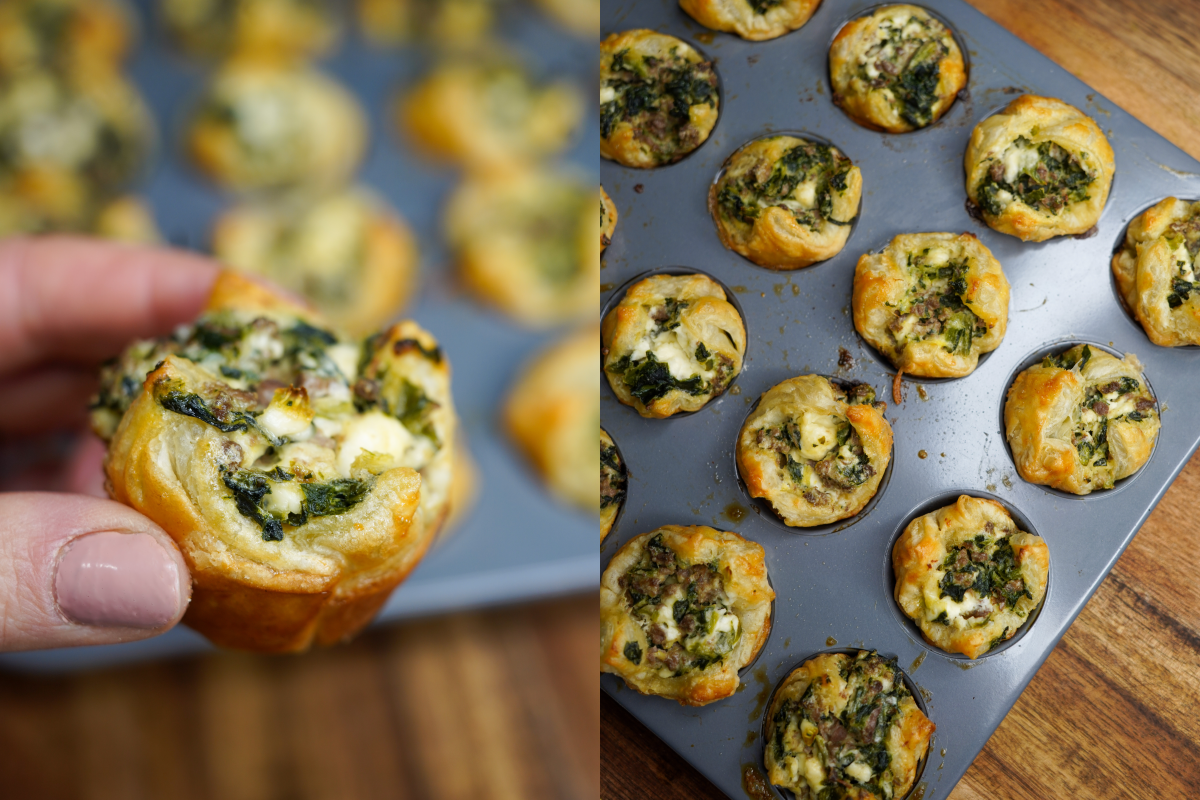 How to Make Delicious Venison and Spinach Puff Pastry Cups