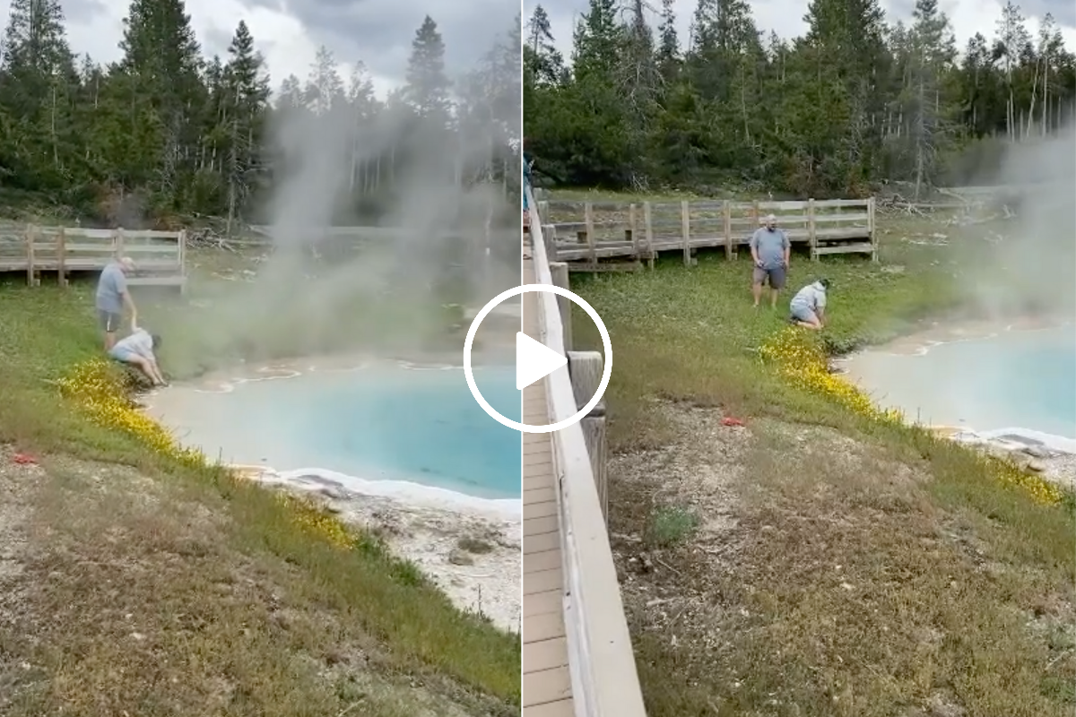Yellowstone Visitor Touches 174-Degree Spring, Screams "It's Hot!'
