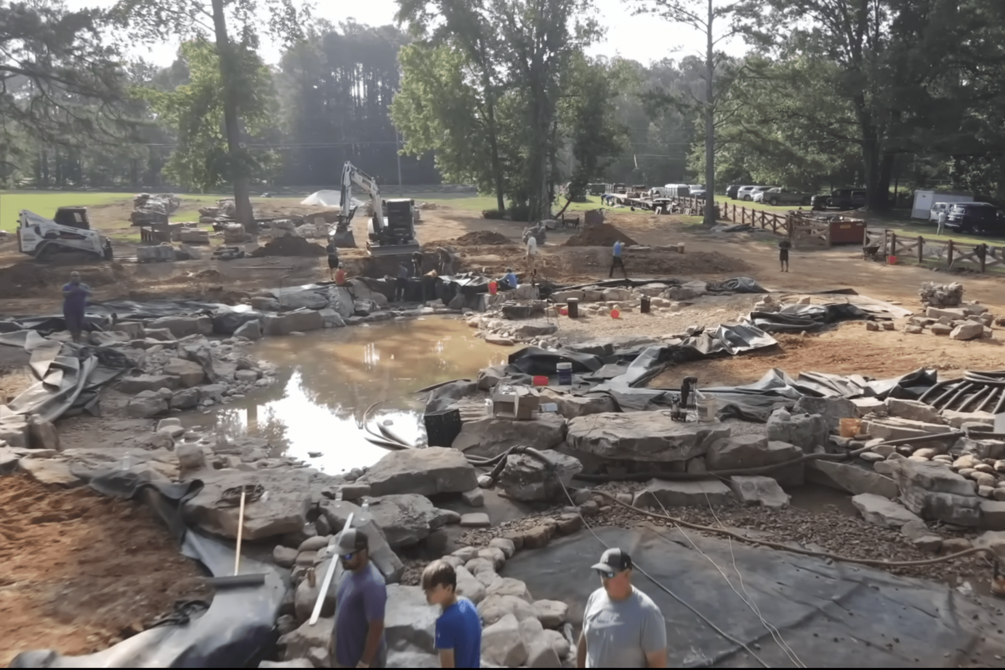 Shaq Had a $500,000 Koi Pond Built In Just 10 Days in His Yard