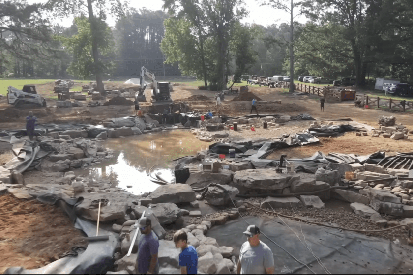 Shaq Had a $500,000 Koi Pond Built In Just 10 Days in His Yard